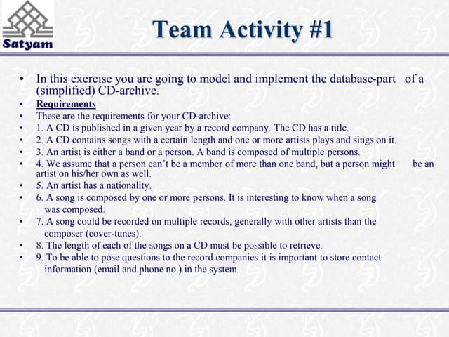 Erd practice exercises | PPTX