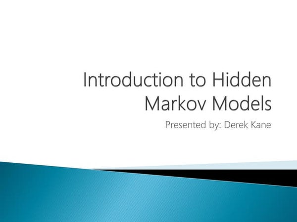 Hidden Markov Model Ppt