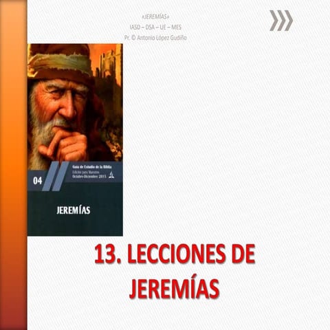 13. lecciones de jeremías | PPT
