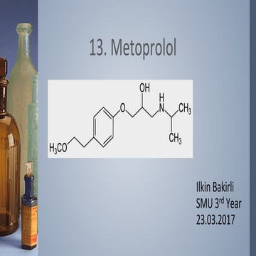 Beta1 selective blocker Metoprolol | ODP