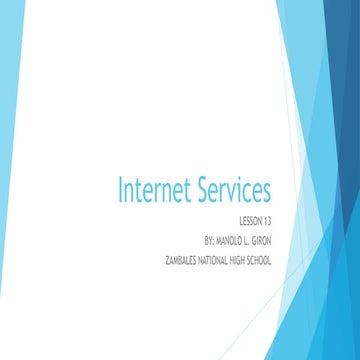 13. internet services | PPTX
