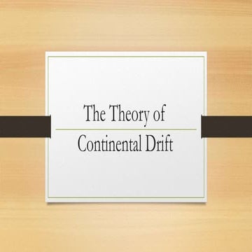 13. Continental Drift Notes | PPT