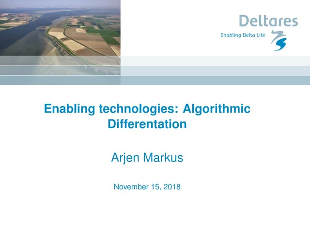 Dsd Int 2018 Algorithmic Differentiation Markus Ppt 3504