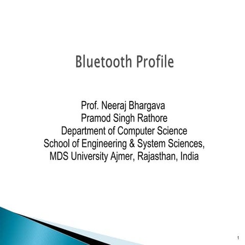 13.spp and secondary bluetooth profile | PPT