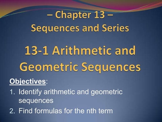 Introduction to sequences and series | PPT