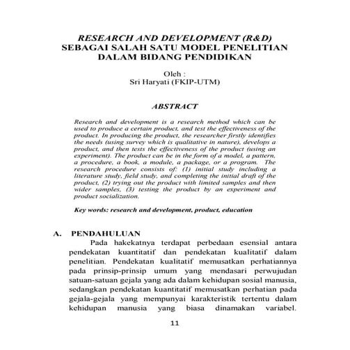 DEVELOPMENT RESEARCH | PDF