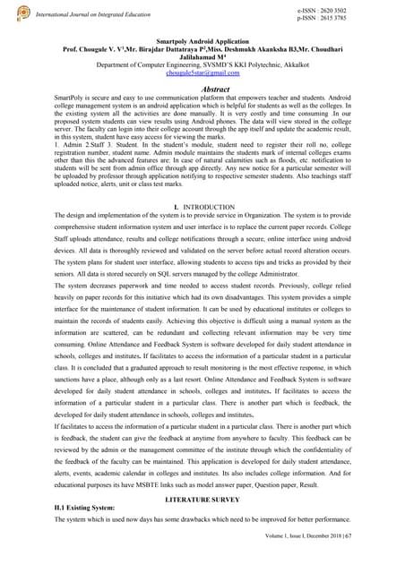 Student Attendance System ppt | PPTX