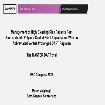 DAPT MASTER Trial | PDF