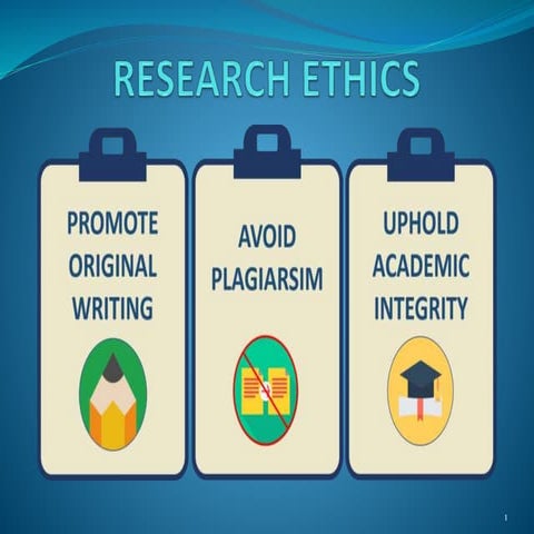 13. research ethics plageriasm | PPTX
