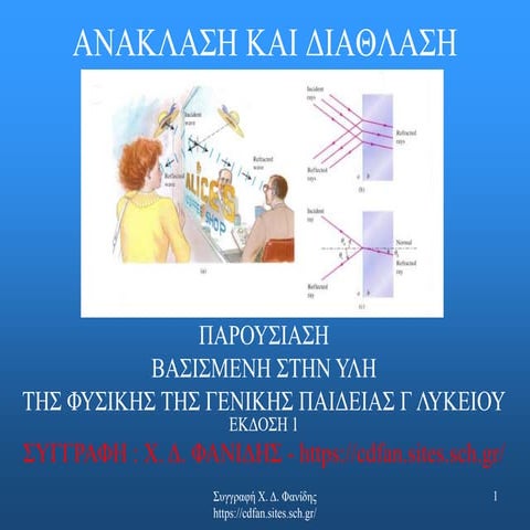 1_3 ΑΝΑΚΛΑΣΗ ΚΑΙ ΔΙΑΘΛΑΣΗ.ppsx