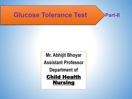 Differences between Oral glucose tolerance test and Oral glucose ...