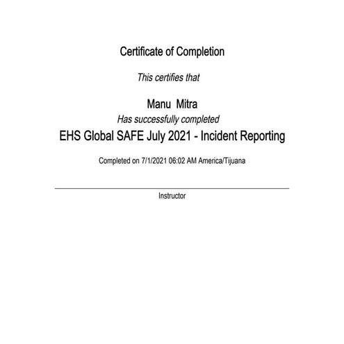 13. EHS Global Safe Incident Reporting | PPT