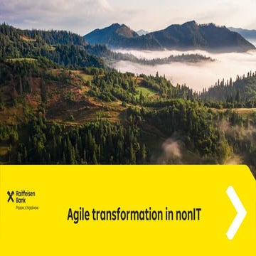 Yana Bort: Agile Transformation in nonIT (UA) | PDF