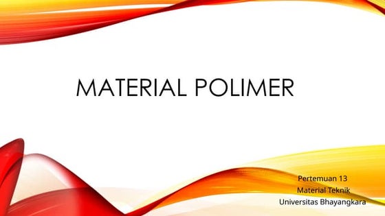 Polimer | PPTX