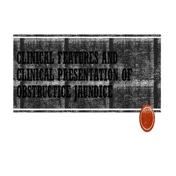 obstructive jaundice.pptx - general surgery | PPTX