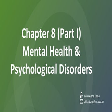 13. Chapter Mental Health (part I).pdfff | PDF