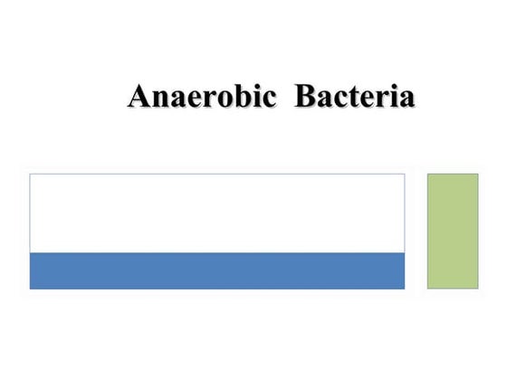 Anaerobiosis | PPT