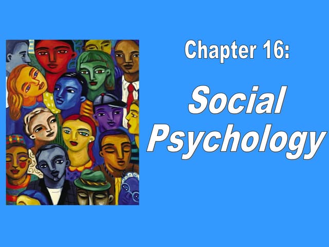 Social psychology | PPT