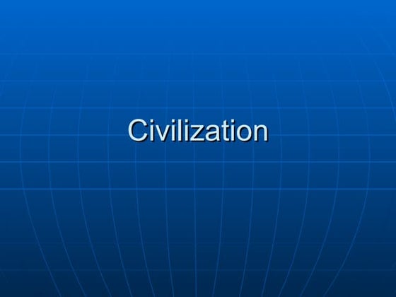 8 Features Of A Civilization | PPT | Religion & Spirituality