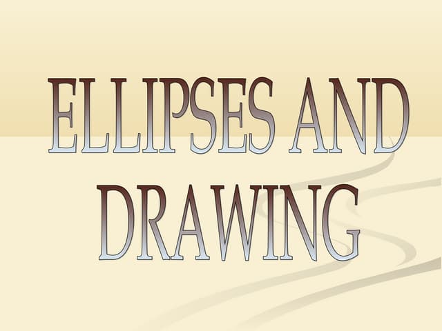 Drawing ellipse by eccentricity method | PPTX