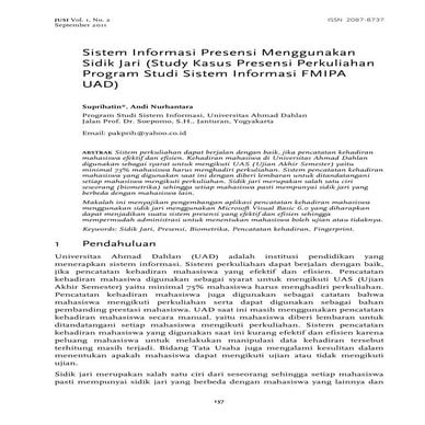 13 jusi-vol-1-no-2- sistem-informasi-presensi-menggunakan-sidik-jari | PDF