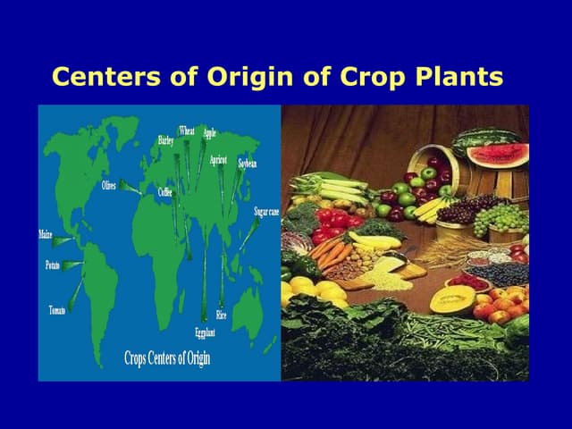 1. Concept of Centres of Origin, their importance with reference to ...
