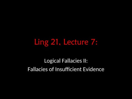 Chapter 5 fallacies | PPT