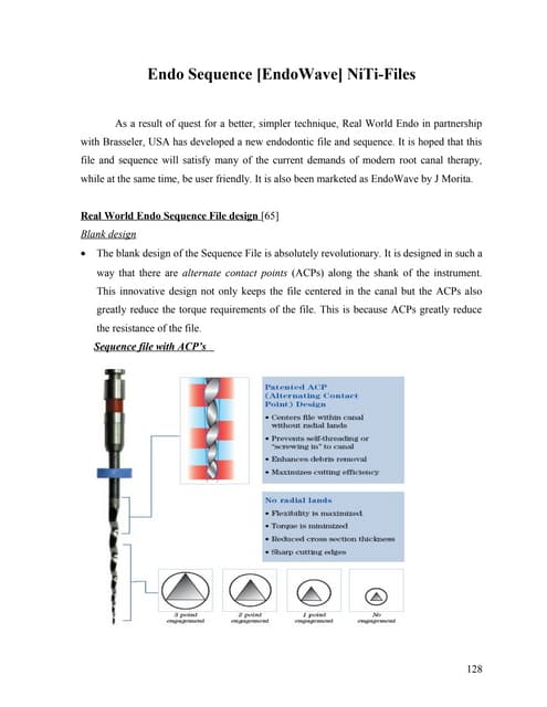 How to use pro taper endodontic files | PDF