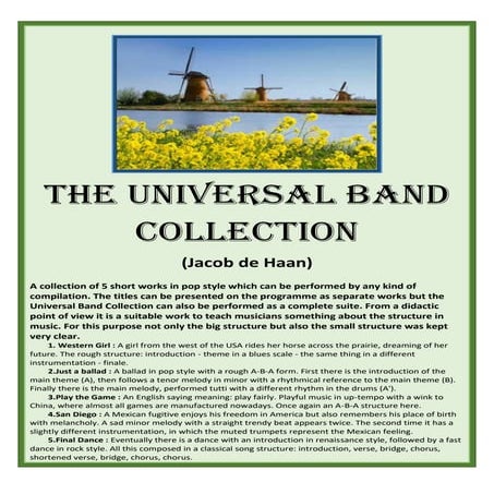 The Universal Band Collection - Jacob de Haan - Set of Clarinets | PDF