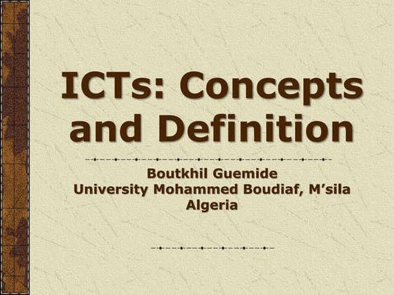 Understanding the basic concepts in ict | PPTX