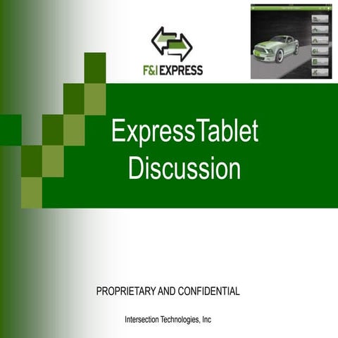 ExpressTablet - F&I Express | PPT