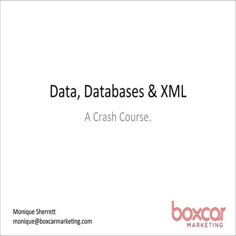 Tech 802 Data Databases And Xml Ppt 0732
