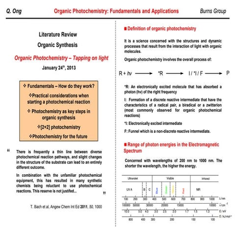 Photochemistry of organic compounds | PDF