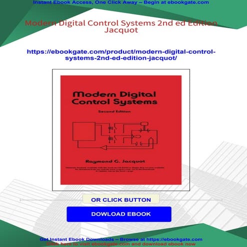Modern Digital Control Systems 2nd ed Edition Jacquot | PDF