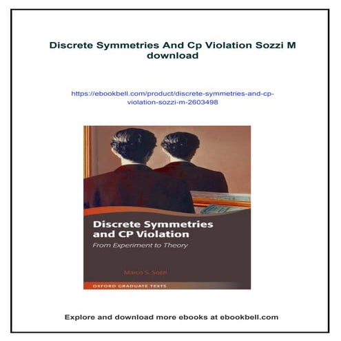 Discrete Symmetries And Cp Violation Sozzi M Pdf