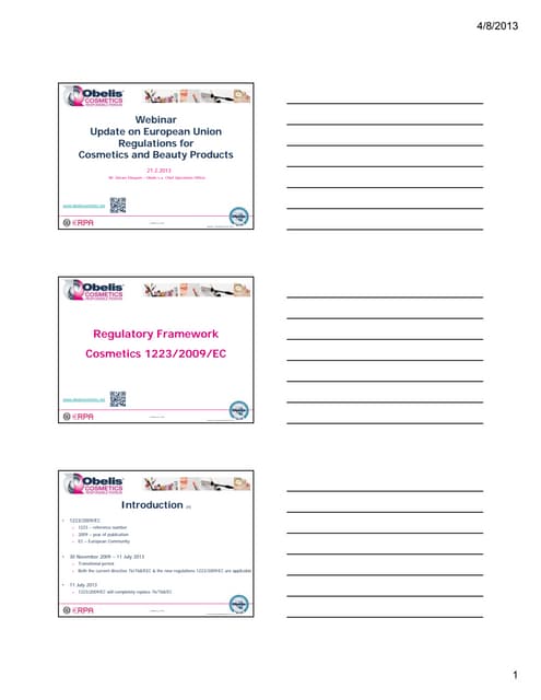 Cosmetics Product Information File Pif Pptx
