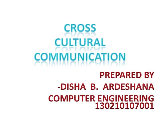 Cross-Cultural Communication | PPT