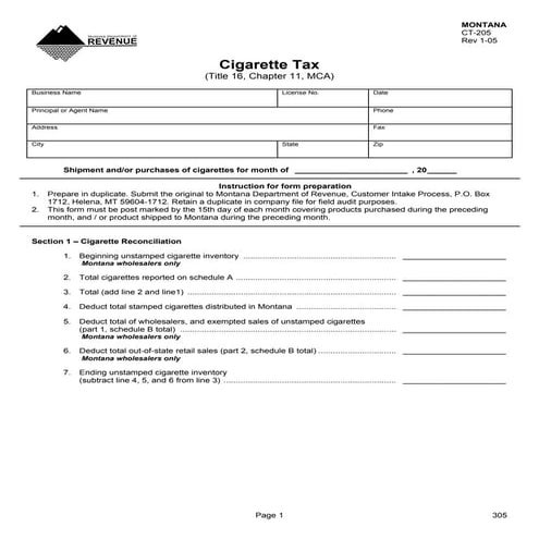 Texas Underage Smoking - Regulatory Forms-69-117 Texas Cigarettes and ...