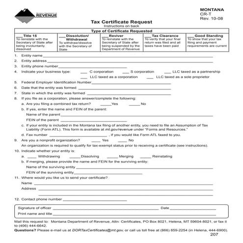 gov revenue formsandresources forms CR-T_fill-in | PDF