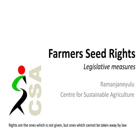 Farmers Seed Rights | PPTX