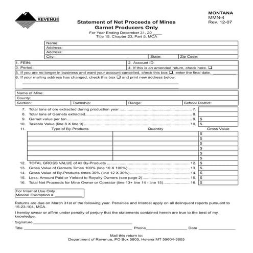 gov revenue formsandresources forms MMN-4 | PDF