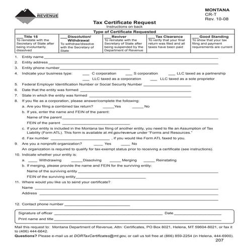 gov revenue formsandresources forms CR-T | PDF