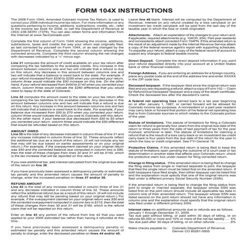 colorado.gov cms forms dor-tax CY104X | PDF