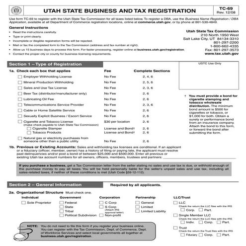 tax.utah.gov forms current tc tc-69 | PDF