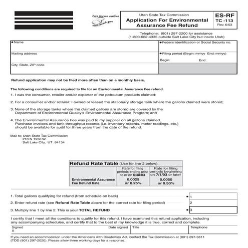 tax.utah.gov forms current tc tc-113 | PDF
