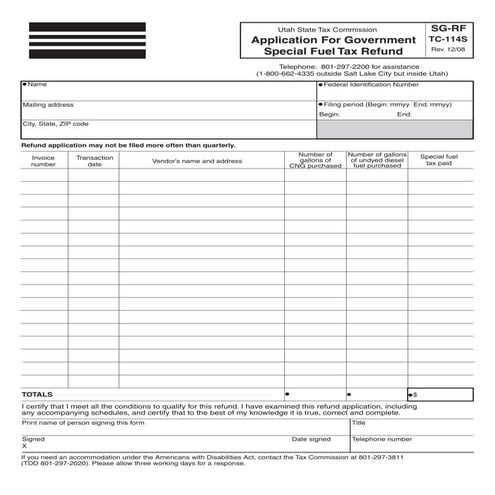 tax.utah.gov forms current tc tc-114s | PDF