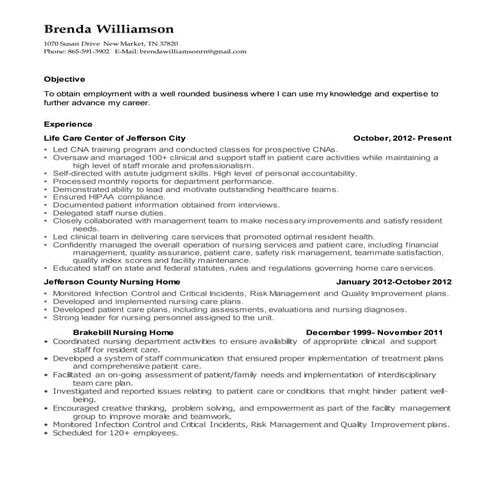 brenda resume | DOCX