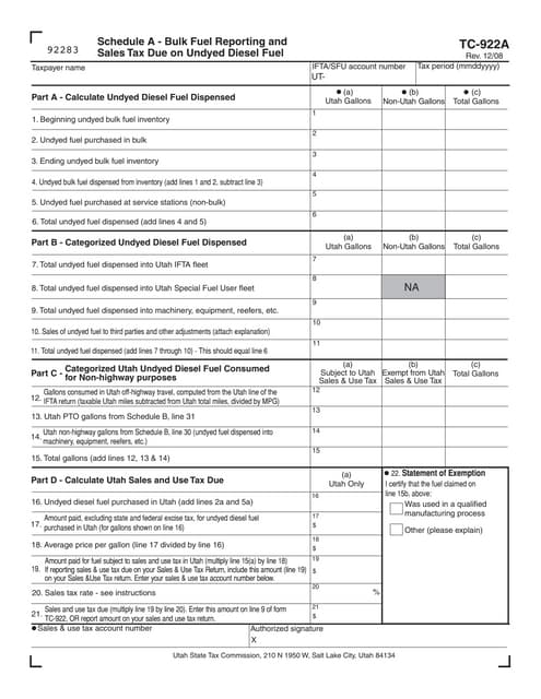 tax.utah.gov forms current tc tc-922 | PDF