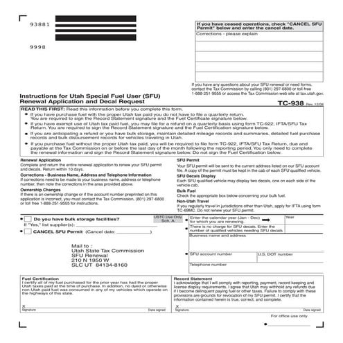 tax.utah.gov forms current tc tc-938 | PDF