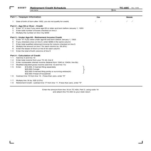 tax.utah.gov forms current tc tc-40c | PDF